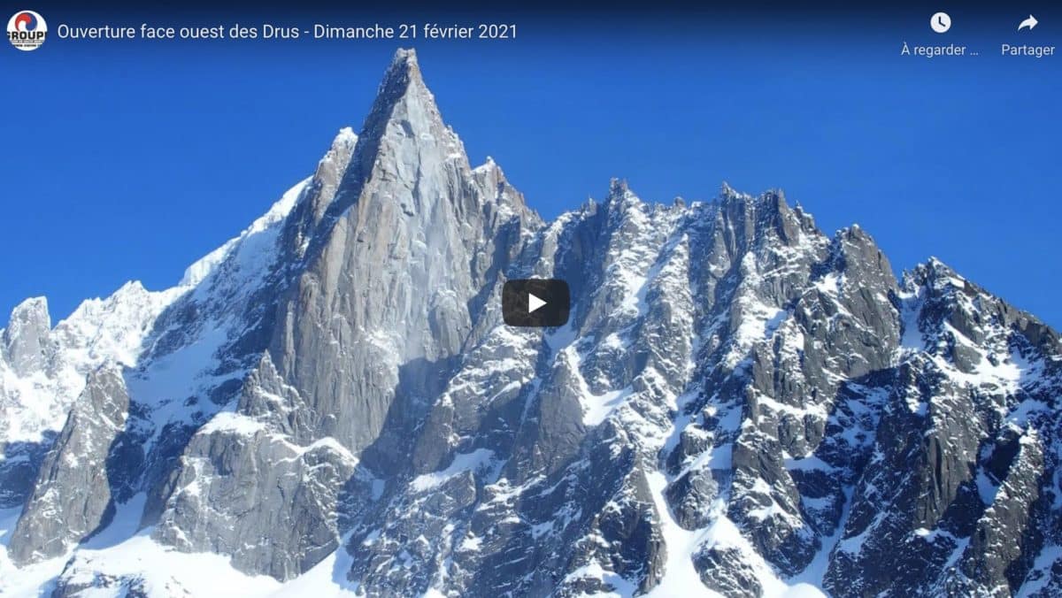 Ouverture en face ouest des Drus pour le GMHM – Alpine Mag