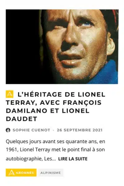 Lionel Terray (1921-1965), soixante ans après – Alpine Mag